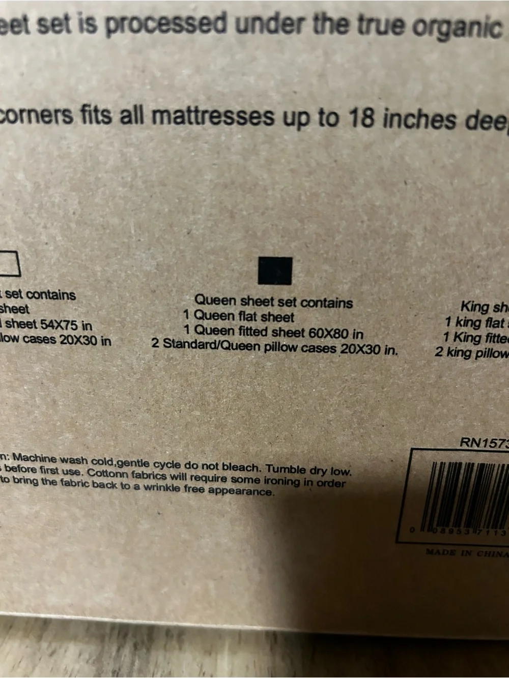 Tree Organic | Bedding | Queen 200 Series Organic Cotton Sheet Set ...